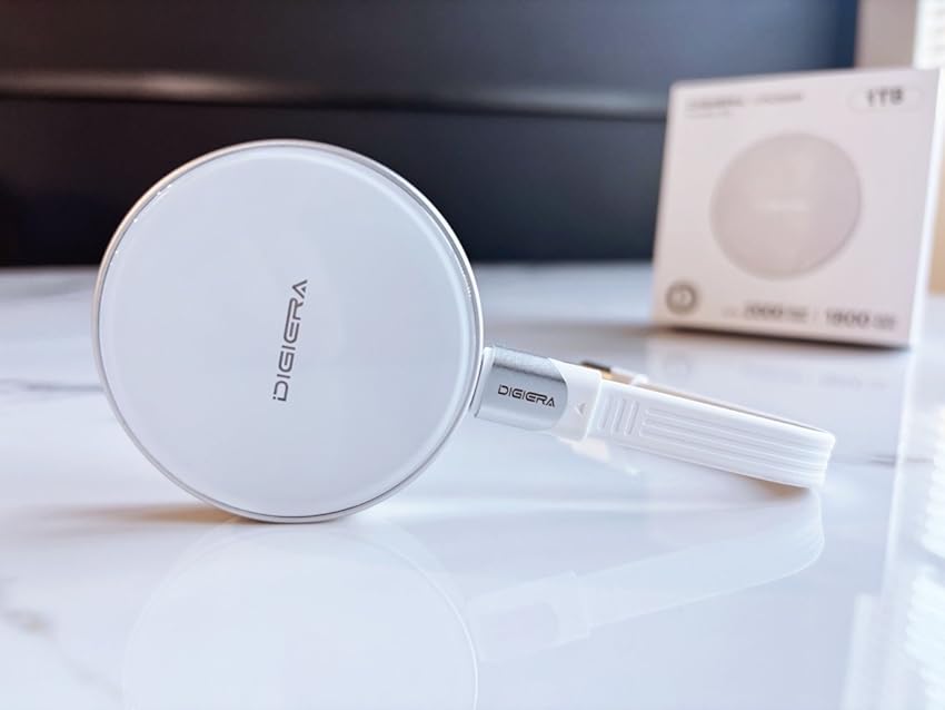 Digiera Magnetic Portable SSD: Faster Phone Storage (iPhone/Android)