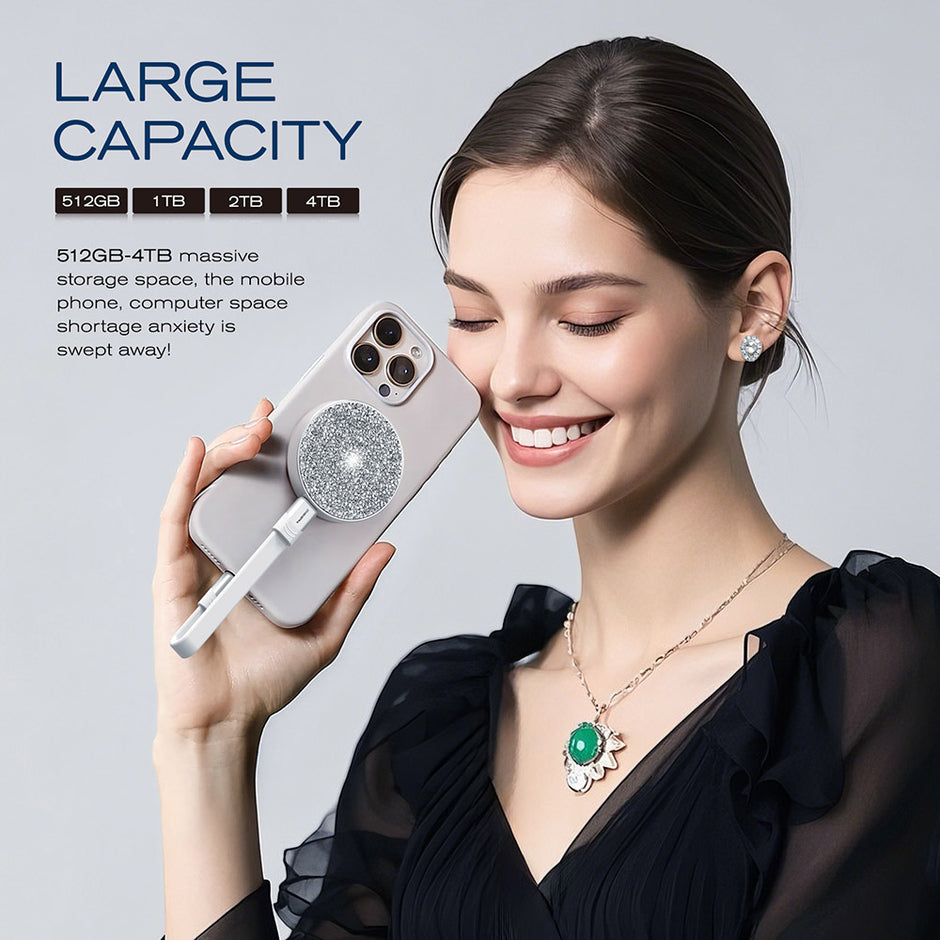 Magnetic Portable SSD | Fast Storage for iPhone & Android | Digiera