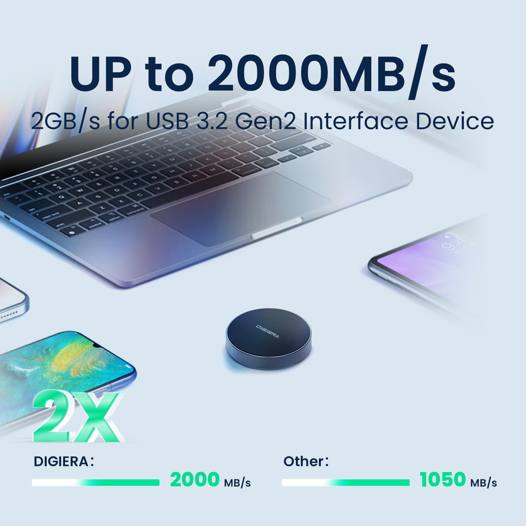 Magnetic Portable SSD | Fast Storage for iPhone & Android | Digiera